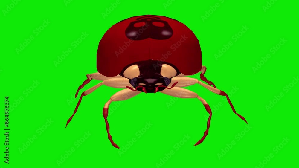 Horror Ladybird - Bloody Red Beetle Bug with Skull and Crossbones Jolly ...