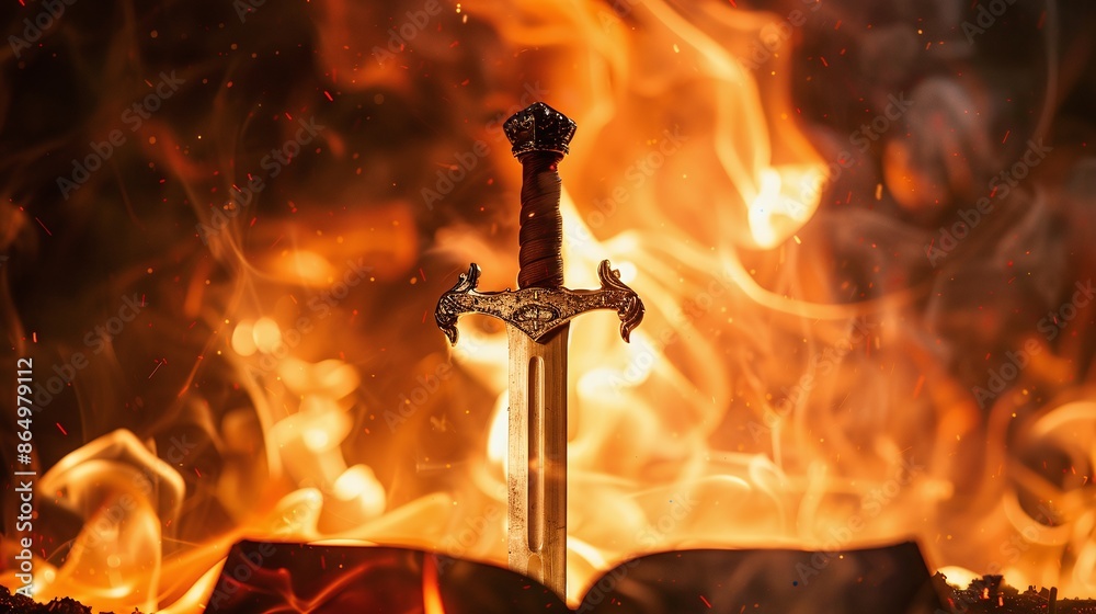 Sword of the spirit. Holy bible. For the word of God is living and ...