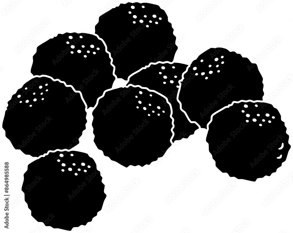 food illustration snack silhouette cheese logo tasty icon appetizer ...
