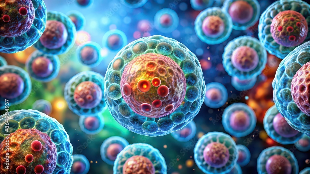 Detailed microscopic examination of a stem cell's architecture ...