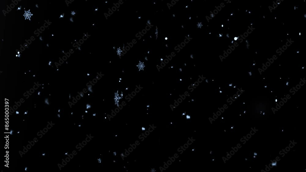 snowfall overlay, black background - winter, slowly falling snow effect ...