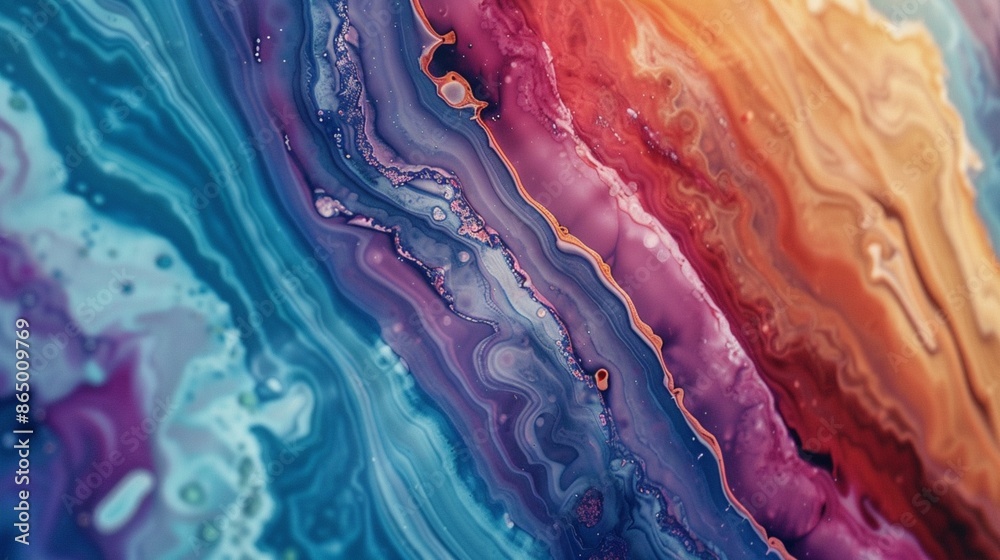 HD lens captures the close-up spectacle as marble texture metamorphoses ...