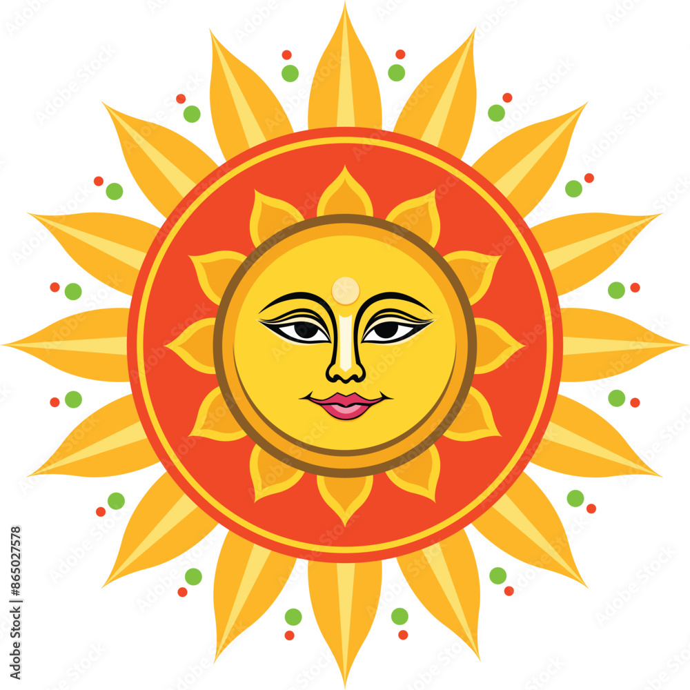Traditional sinhala and tamil new tear sun in Sri Lanka ,Vector ...