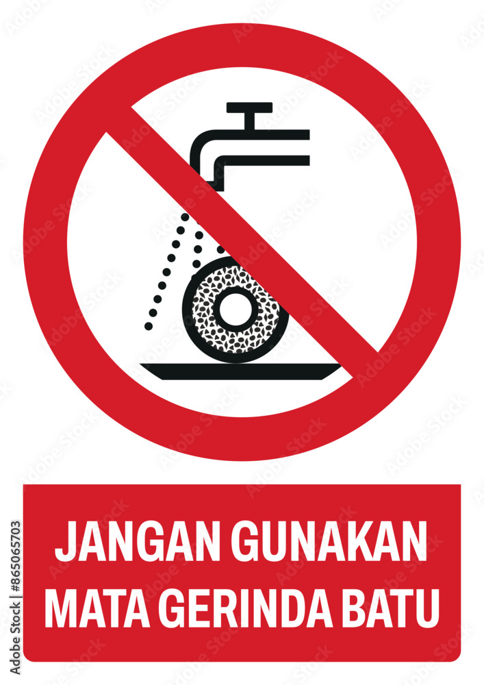 ISO prohibition safety signs v1 in indonesian_jangan gunakan mata ...