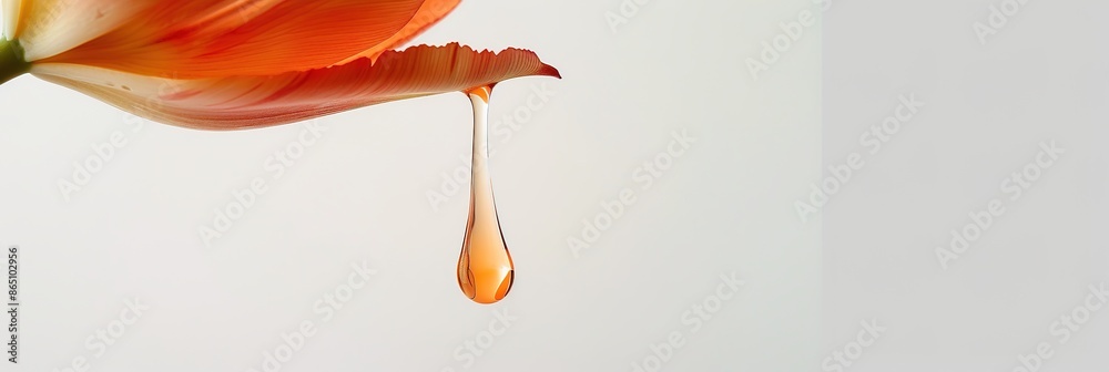 Minimalist Composition: Symmetrical Balance of Oil Drop Dripping Over ...