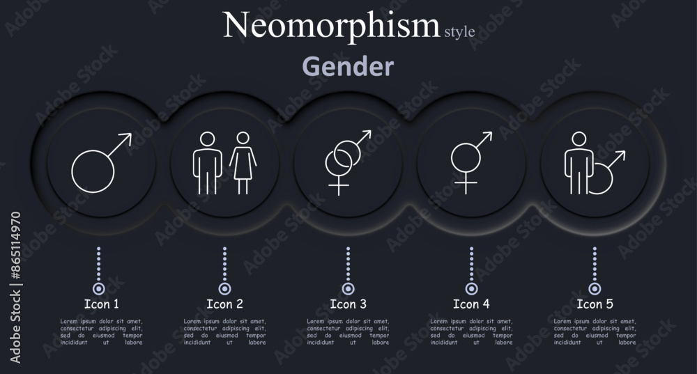 Gender set icon. Male symbol, gender symbols, signs, identity, male and ...