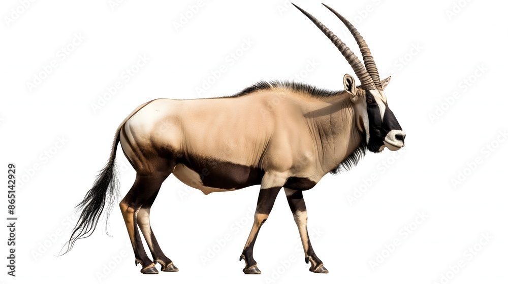 2. Create a high-resolution image of an Oryx showcasing its majestic ...
