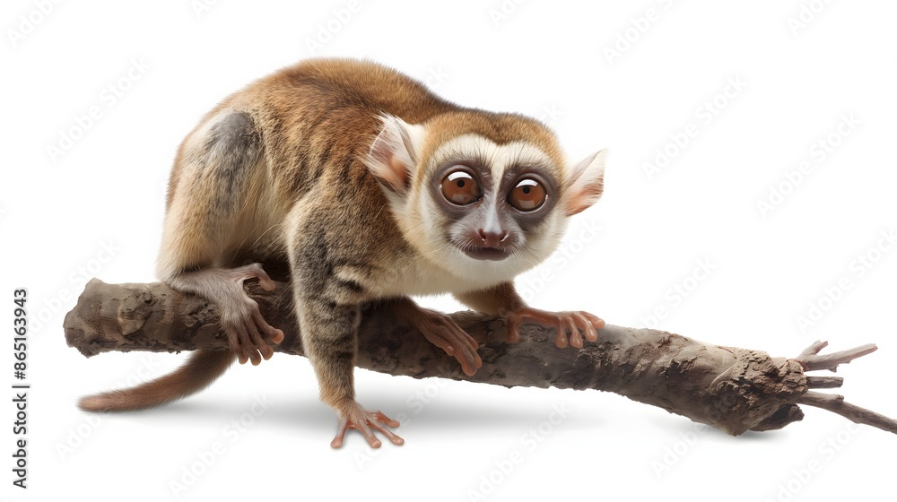 1. Produce a detailed digital illustration of a Slow Loris in full-body ...