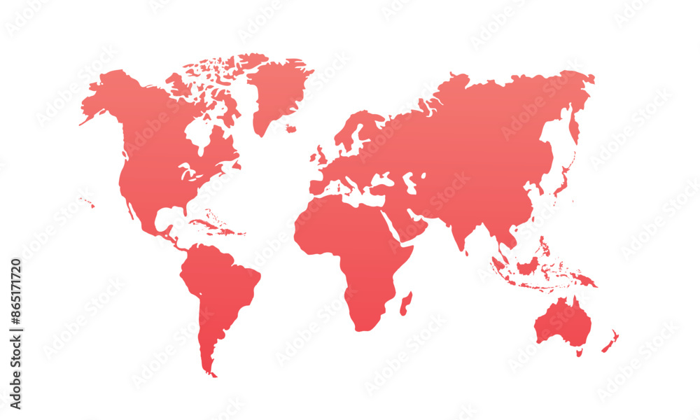 World map isolated modern colorful style. for website layouts ...