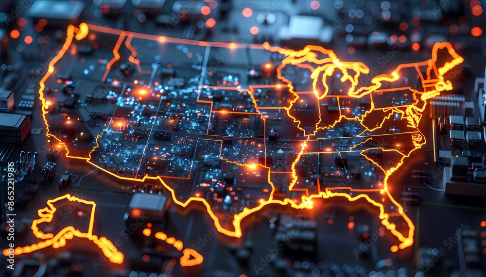 Manufacturing Efficiency with AI, map of manufacturing plants across ...