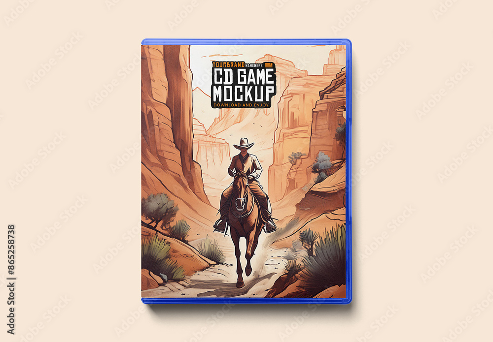 Closed CD Game Box Mockup Stock Template | Adobe Stock