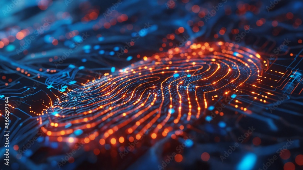Fingerprint biometric identification system scanning for secure ... Fingerprint biometric identification system scanning for secure ...