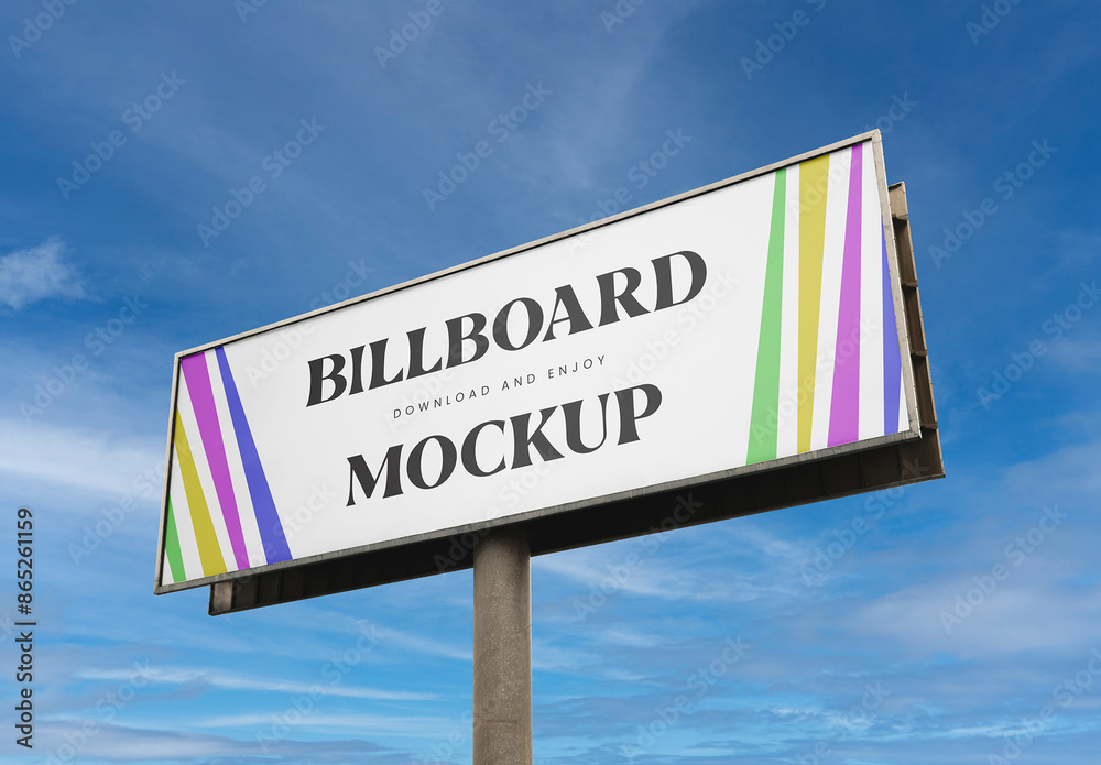 Perspective Billboard Mockup Stock Template | Adobe Stock