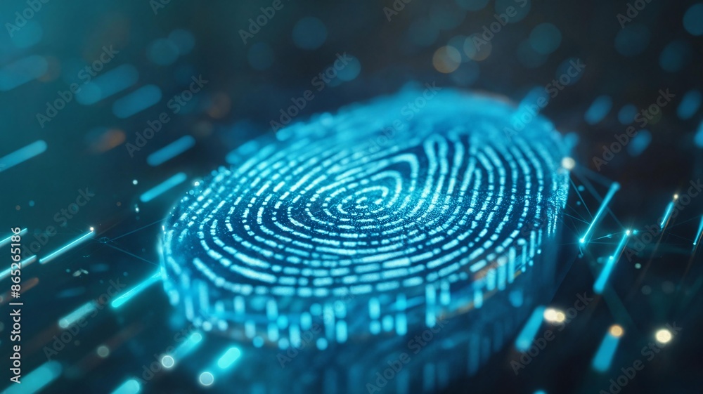 Fingerprint Biometric Identification System Scanning For Secure Identification Integrated With