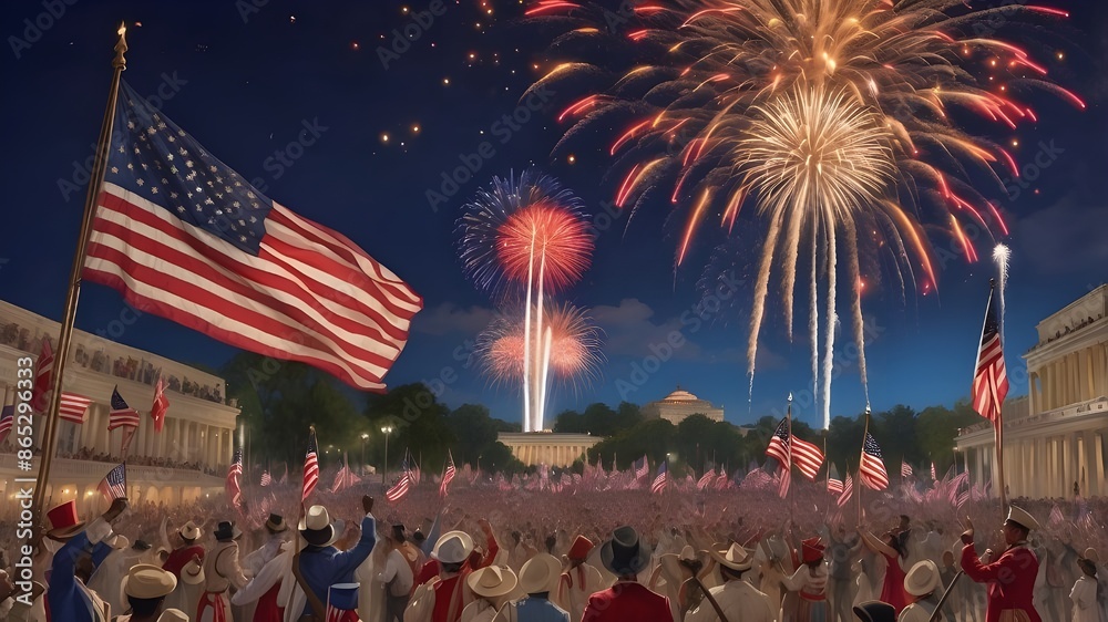 Celebrate the birth of a nation with a stunning visual representation ...