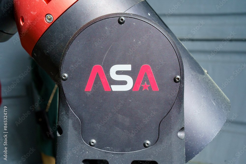 Tymce, Subcarpathian, Poland - 11 May 2024: central telescope element ...