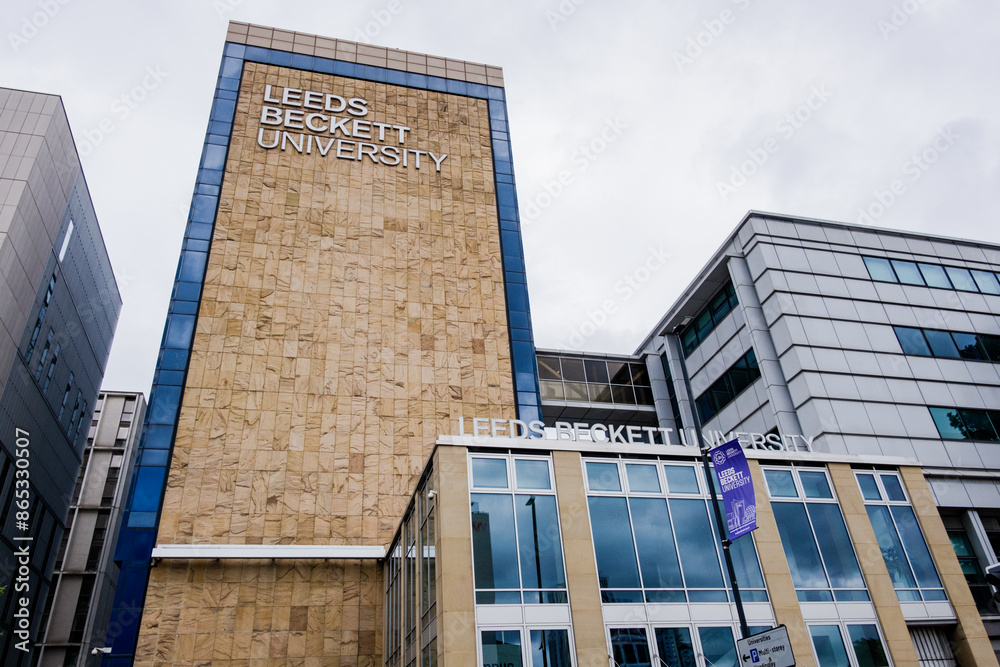 Leeds England: 3rd June 2024: Leeds Beckett University exterior Campus ...