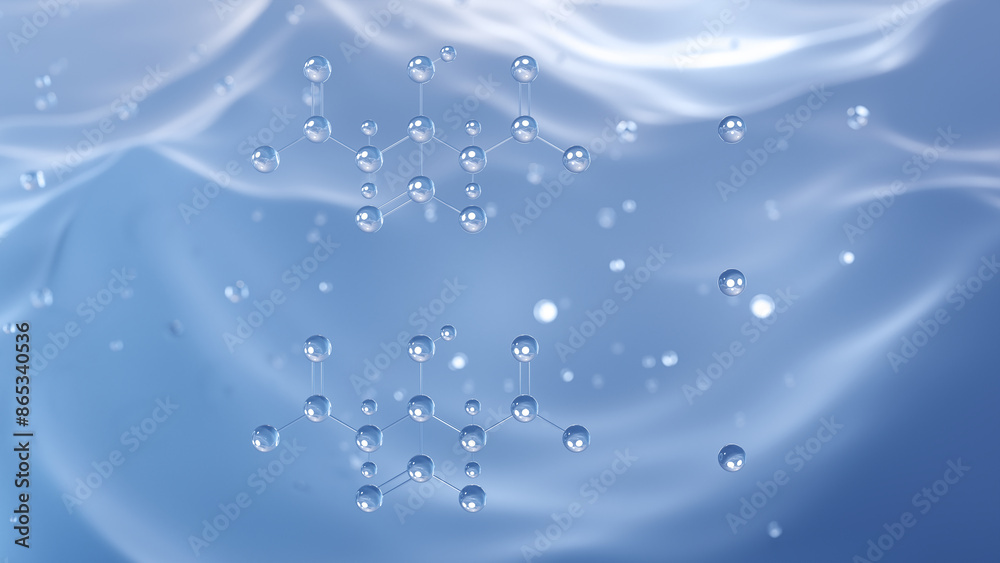 calcium citrate molecular structure, 3d model molecule, e333 ...