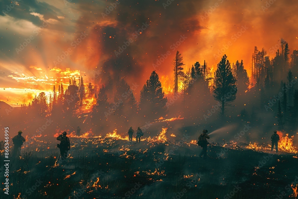 Extensive wildfires raging through national parks and forests ...