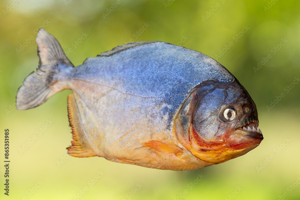 Red-bellied piranha (Pygocentrus nattereri) portrait, Pantanal, Mato ...