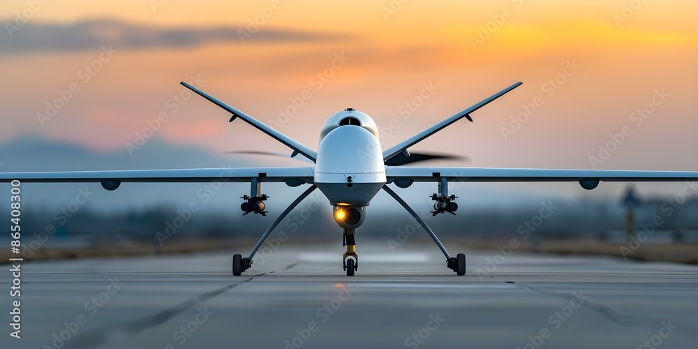 Military drone showcases advanced radar technology for strategic ...