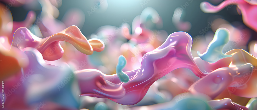 Realistic Amoeba limicola, known for growth in darkness, explore the ...