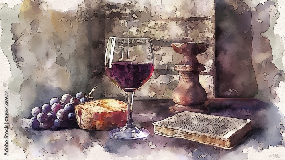 Eucharistic Symbols and Communion Imagery: An Artistic Capture of the ...