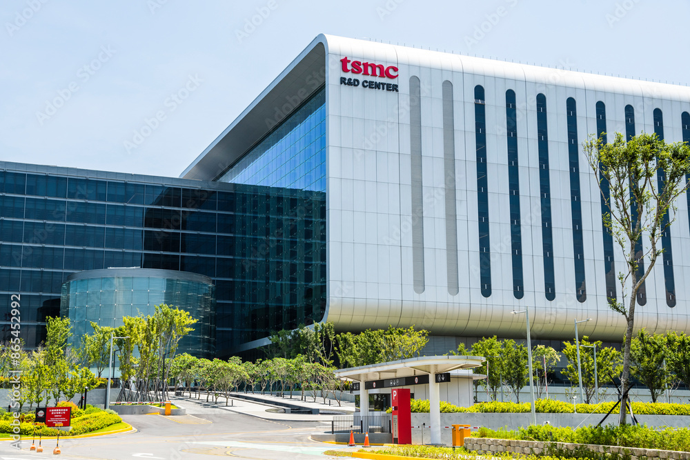 Hsinchu City, Taiwan- June 24, 2024: Building view of the TSMC Global R ...