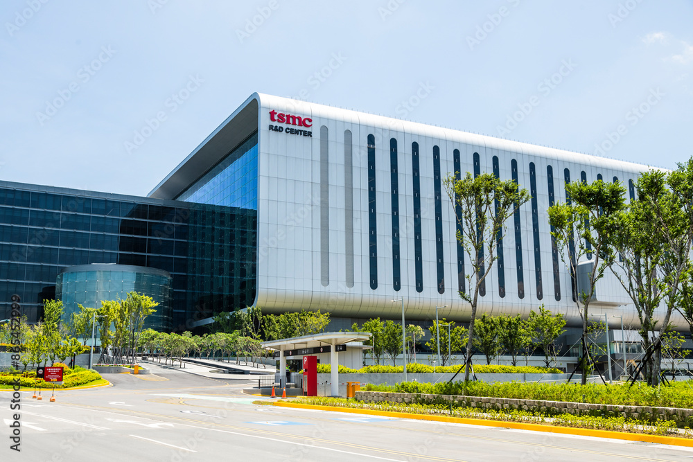 Hsinchu City, Taiwan- June 24, 2024: Building view of the TSMC Global R＆D Center in Hsinchu ...