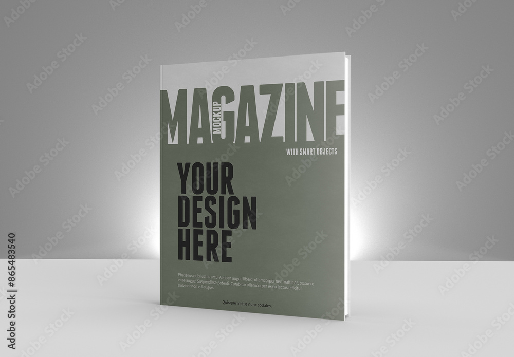 Hard Book Cover Template Standing on a Desk Stock Template | Adobe Stock