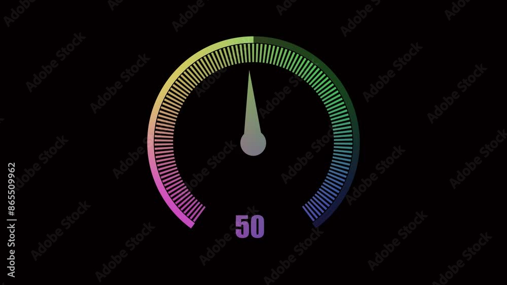 Electric car speedometer reaching speed extremely fast driving ...