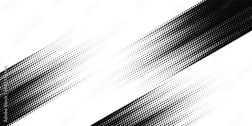 Abstract speed lines style blue color halftone banner design template ...
