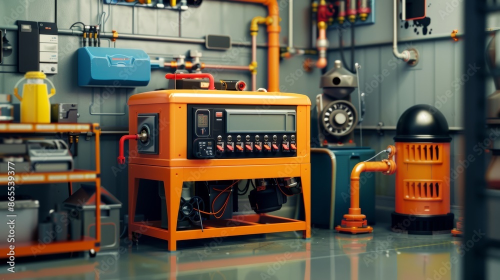 Informative Poster on Safe Gasoline Generator Operation with Placement ...