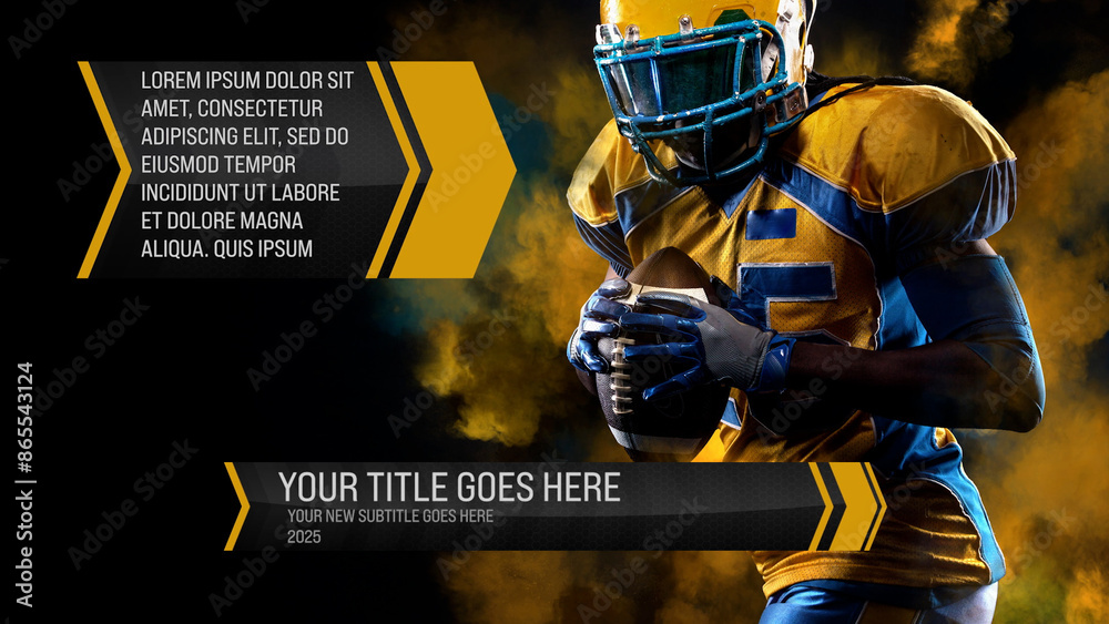 Sport Action Arrows Titles Stock Template | Adobe Stock