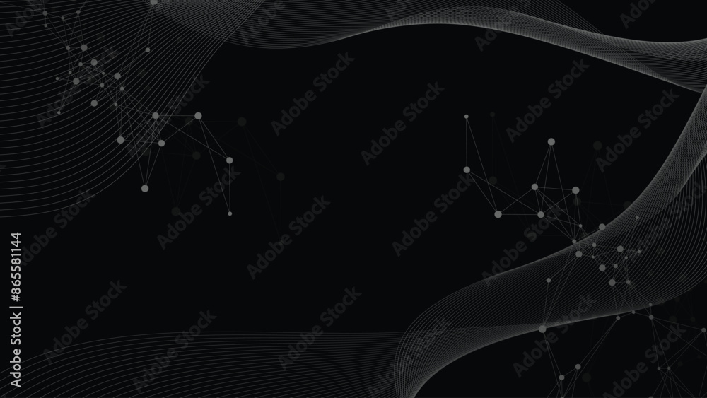 dynamic science black background vector art in 4k vector Stock Vector ...