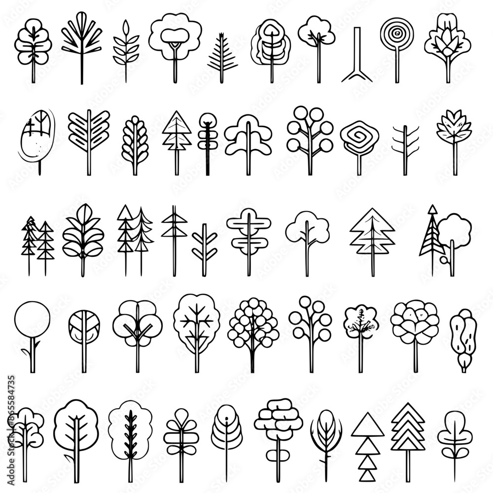 Tree Icon, Tree Vector, Tree illustration, palm tree icon, palm tree ...