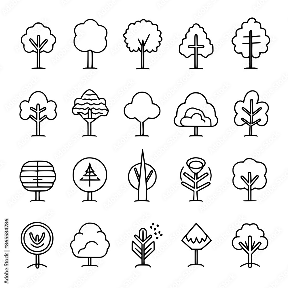 Tree Icon, Tree Vector, Tree illustration, palm tree icon, palm tree ...