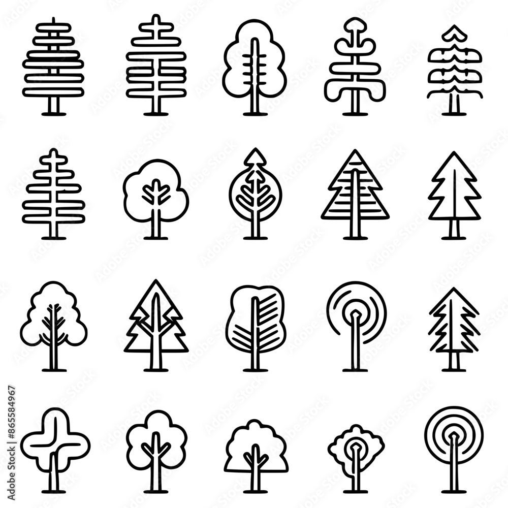 Vecteur Stock Tree Icon, Tree Vector, Tree illustration, palm tree icon ...