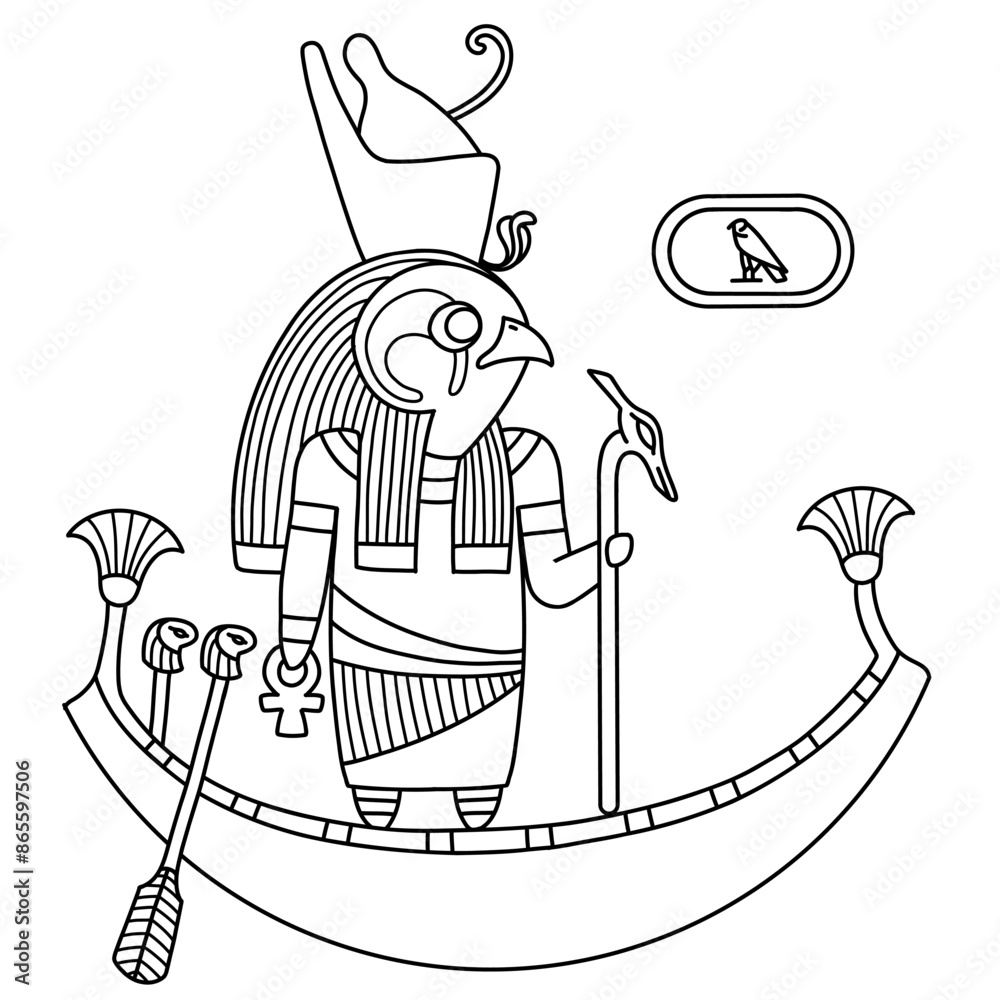 Horus is an ancient Egyptian deity. God of kingship, healing ...