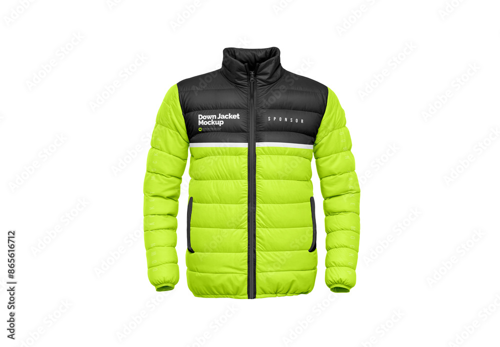 Down Jacket Mockup Stock Template | Adobe Stock