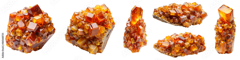 Chunk of wulfenite stone with a transparent background PNG file Stock ...
