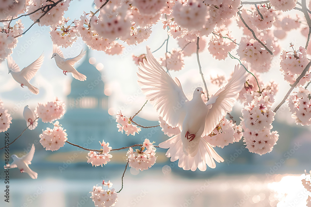 Stunning display of cherry blossom Washington DC during National Cherry ...
