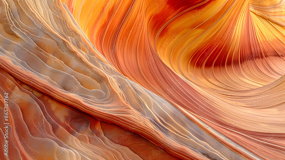 Carved wind water over million of year Wave Arizona USA geological ...