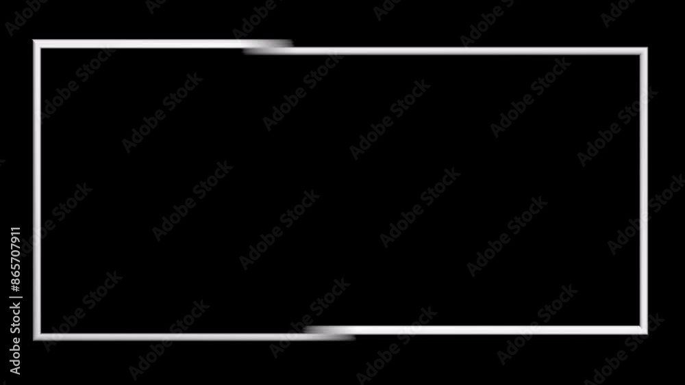 Border frame with patterns. Seamless loop video. animated frame for ...