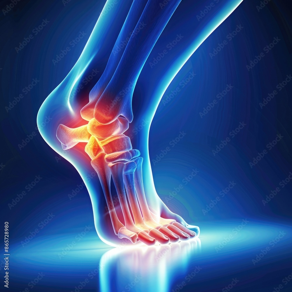The Heel Pain and Difficulty Walking - Imagine a person holding their ...