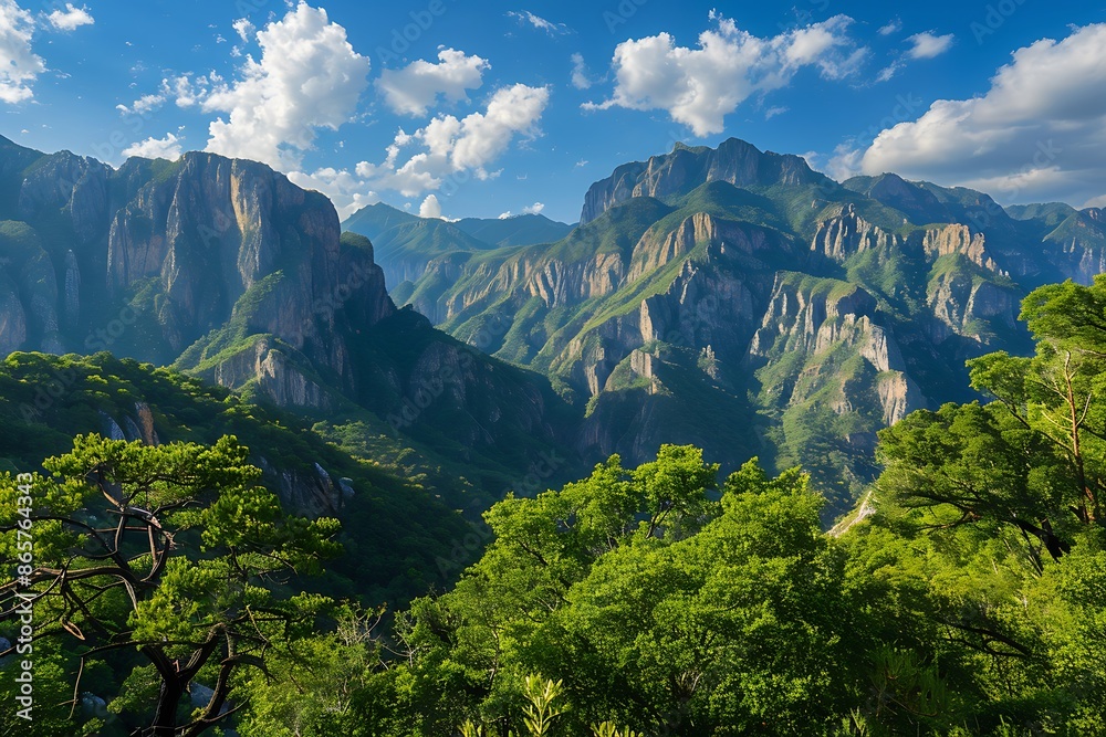 Breathtaking landscape of the Sierra Madre Mountains in Mexico ...
