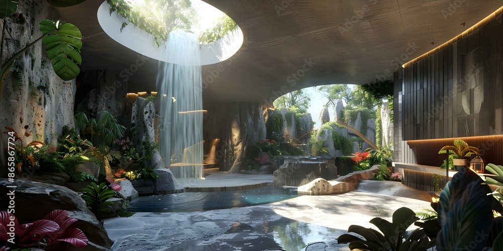 Luxurious spa getaway set in a geothermal landscape featuring hot ...