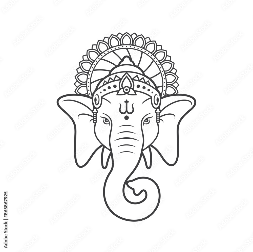 Ganesha, the god of knowledge and intelligence, the god of protection ...
