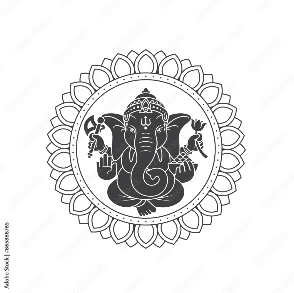 Ganesha, the god of knowledge and intelligence, the god of protection ...