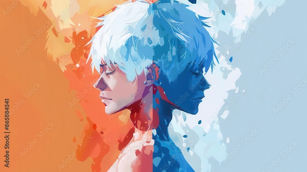 15 Pixelated anime flat design side view digital characters theme water ...